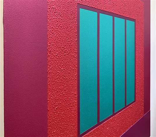 Magenta Prison by Peter Halley on artnet