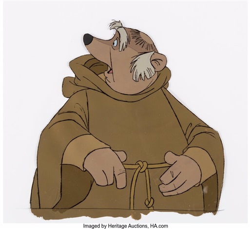 Robin Hood Friar Tuck Production Cel Walt Disney, 1973 by Walt Disney ...