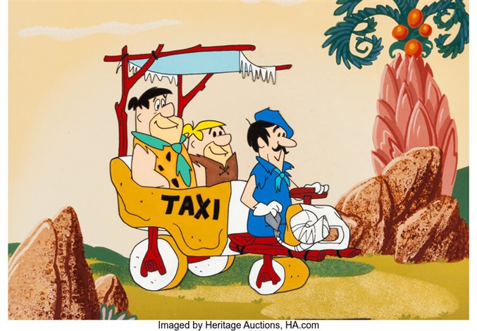 The Man Called Flintstone Fred Flintstone And Barney Rubble Color Model Cel Hanna Barbera C