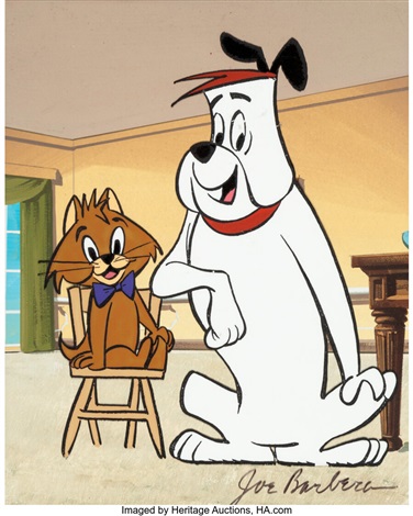 The Ruff and Reddy Show Publicity Cel and Painted Background Signed by ...