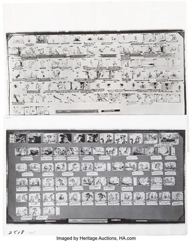 Winnie the Pooh Storyboard Studio Print Group of 23 Walt Disney, c ...