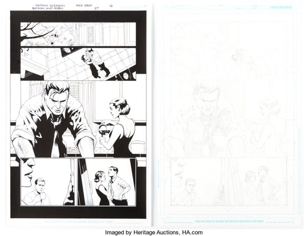 Patrick Gleason and Mick Gray Batman and Robin 27 Story Page 16 ...