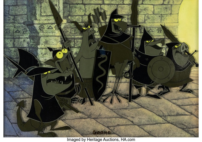 Sleeping Beauty Goons Color Model Cel with Custom Background Walt ...