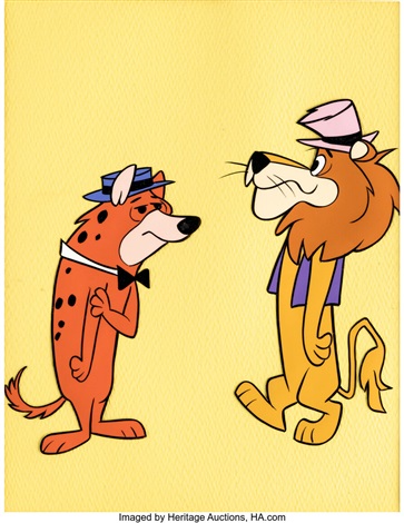 Lippy the Lion and Hardy Har Har Color ModelProduction Cel Hanna ...