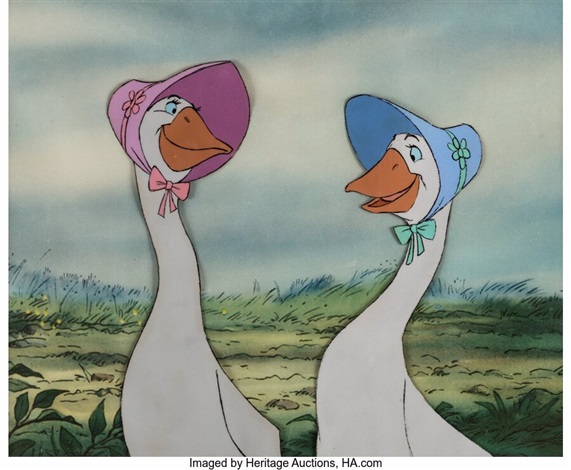 The Aristocats Abigail and Amelia Production Cel Walt Disney, 1970 by ...