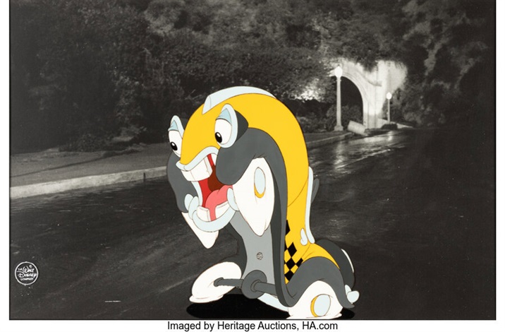 Who Framed Roger Rabbit Benny the Cab Production Cel Walt DisneyAmblin ...