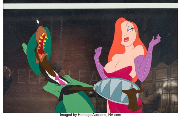 Who Framed Roger Rabbit Jessica Rabbit Production Cel Walt DisneyAmblin ...