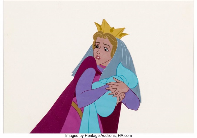 Sleeping Beauty Queen Leah And Princess Aurora Production Cel Walt