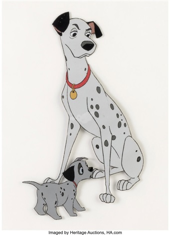 101 Dalmatians Pongo and Patch Production Cel Walt Disney, 1961. by ...