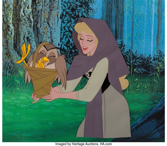 Sleeping Beauty Briar Rose With Owl Productioncolor Model Cel Walt