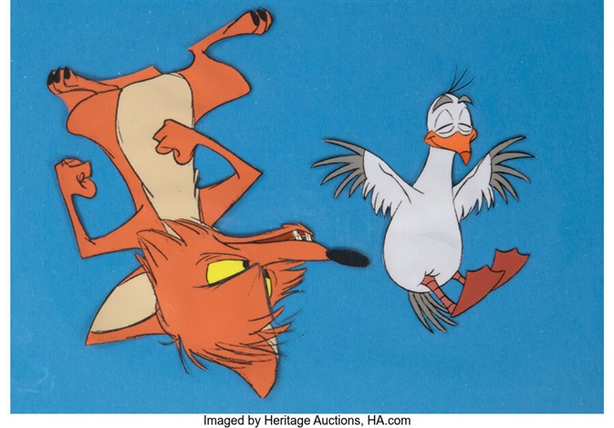 Mary Poppins The Fox Original Art Corner Production Cel Setup Walt ...