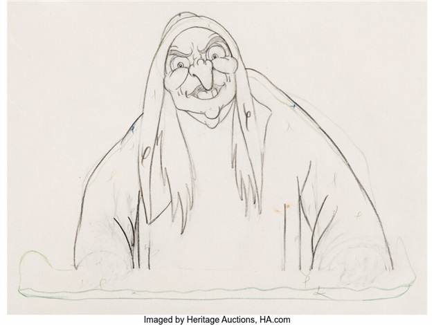 Snow White and the Seven Dwarfs Old Hag Animation Drawing Walt Disney ...