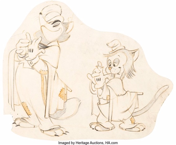Pinocchio Honest John Worthington Foulfellow and Gideon the Cat Concept ...