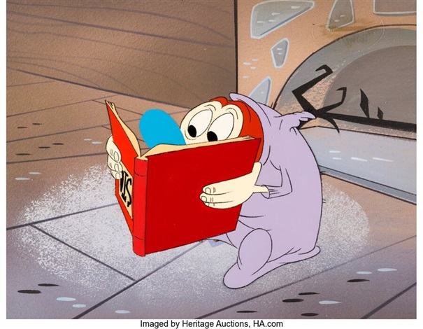The Ren and Stimpy Show Production Cel with Master Background Spumco ...
