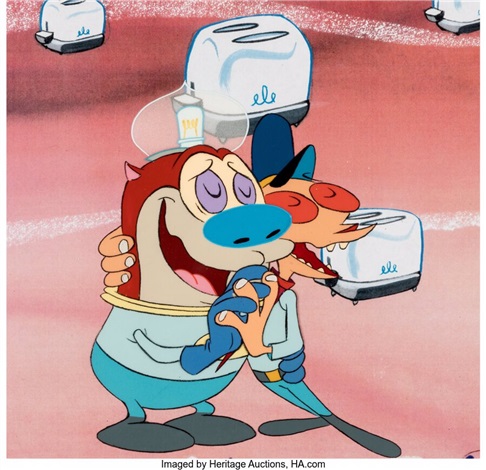 The Ren and Stimpy Show Black Hole Production Cel Setup Spumco, 1992 ...