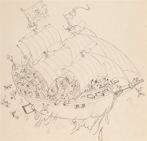 King Neptune Early LayoutConcept Drawing Walt Disney, 1932 by Walt ...