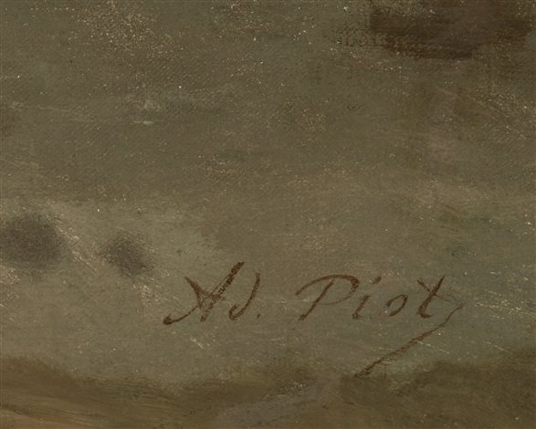 Young Girl with a Basket of Flowers by Etienne Adolph Piot on artnet