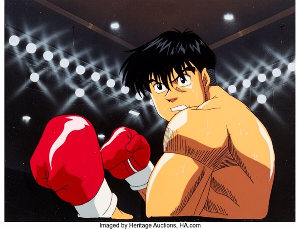 Hajime no Ippo Kenta Kobashi Production Cel Setup with Key Master ...