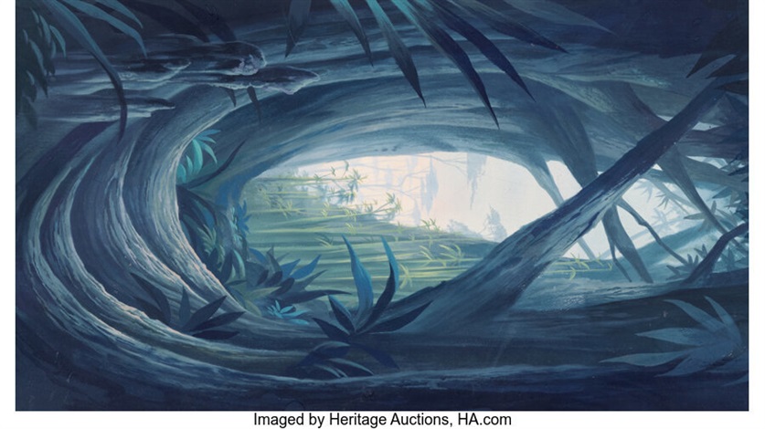 The Lion King Background ConceptColor Key Painting by Don Moore Walt ...