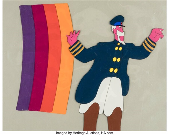 The Beatles Yellow Submarine Captain Fred Production Cel Setup United ...