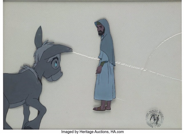 The Small One Joseph and Donkey Production Cel Walt Disney, 1978 by ...