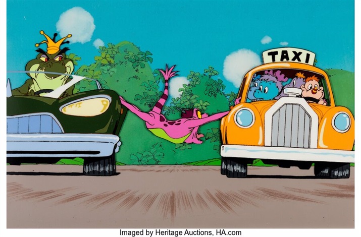 The Wuzzles Test Pilot Production Cel Setup with Key Master Background ...