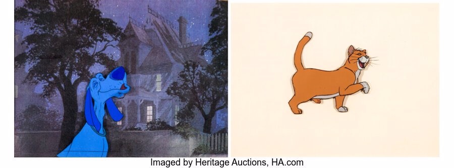The Aristocats Thomas OMalley and Napoleon Production Cel Group of 2 ...