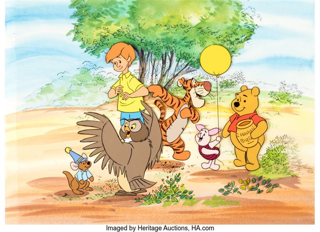Piglet Counts on a Picnic Roo, Christopher Robin, Owl, Tigger, Piglet ...