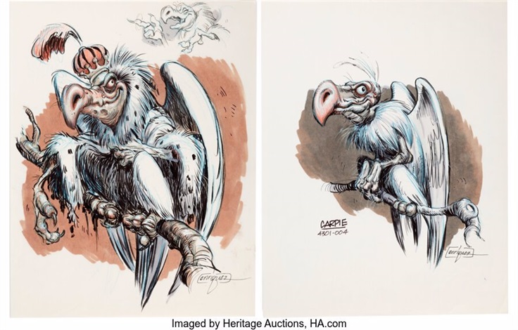 Adventures of the Gummi Bears Concept Art by Thom Enriquez Group of 6 ...