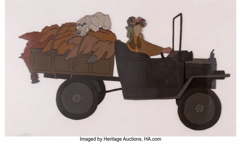 The Fox and the Hound Amos, Copper, and Chief Production Cel Walt ...