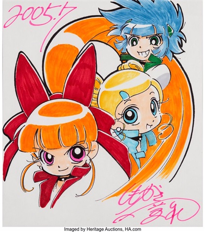 Powerpuff Girls Z Blossom, Bubbles, and Buttercup Illustration by Miho ...