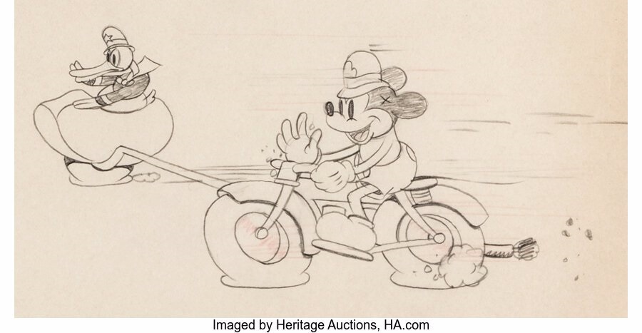 The Dognapper Mickey Mouse and Donald Duck Animation Drawing Walt ...