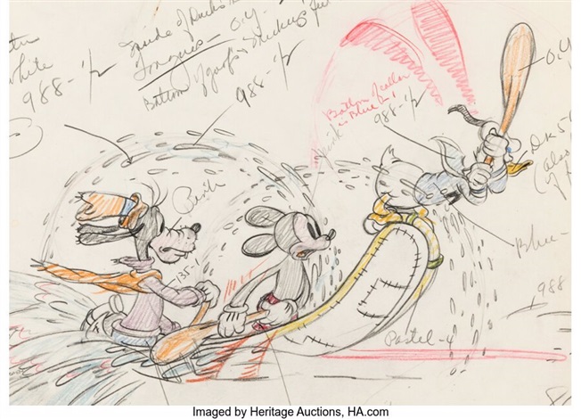 Moose Hunters Goofy, Mickey Mouse and Donald Duck Pan AnimationColor ...