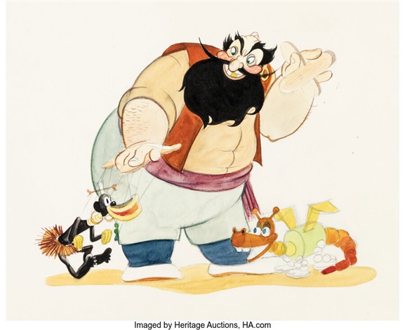 Pinocchio Stromboli Early Concept Art Walt Disney, 1940 by Walt Disney ...