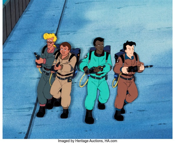 The Real Ghostbusters Production Cel with Production Background DIC, c ...