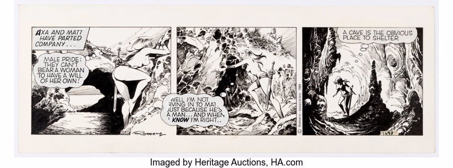 Enrique Badia Romero Axa 1693 Daily Comic Strip Original Art Romero ...