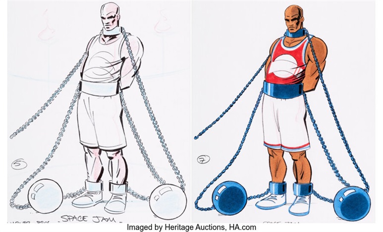 Space Jam Michael Jordan Dream Sequence Concept Drawings Group of 2 ...