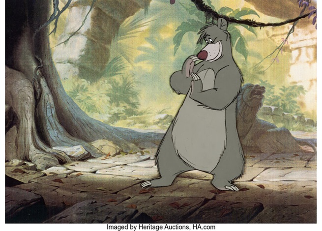 The Jungle Book Baloo Production Cel Walt Disney, 1967 by Walt Disney ...