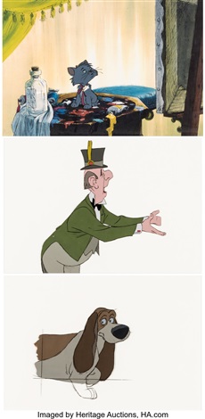 The Aristocats Edgar, Berlioz, and Lafayette Production Cels Group of 3 ...