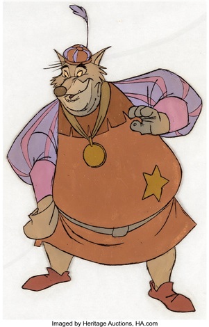 Robin Hood Sheriff of Nottingham Production Cel Walt Disney, 1973 by ...