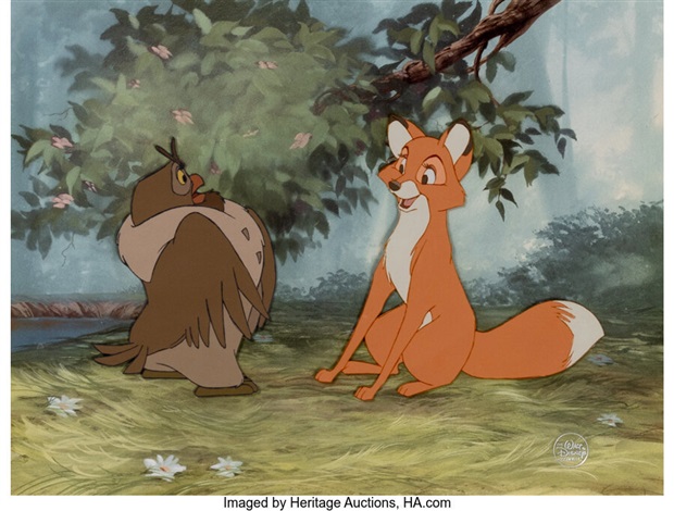 The Fox and the Hound Vixey and Big Mama Production Cel Walt Disney ...