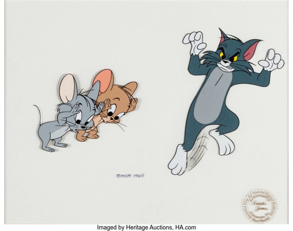 The Year of the Mouse Tom, Jerry, and Nipper Production Cels MGM, c. 1965 by Metro-Goldwyn-Mayer ...