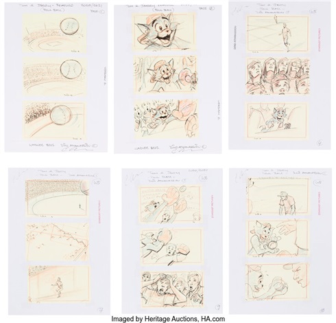 Tom Jerry The Movie Original Storyboards by Dino Athanassiou Warner ...