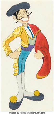 Ferdinand the Bull Matador Character Model Art Walt Disney, 1939 by ...