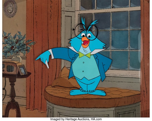 Melody Adventures in Music Professor Owl Production Cel Walt Disney ...