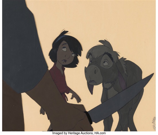 The Small One Boy and Donkey Production Cel and Screening Invitation ...