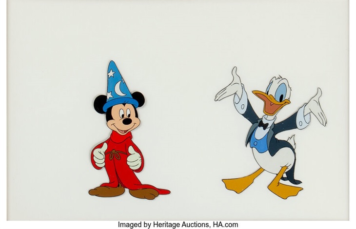 The Academy Awards Mickey Mouse And Donald Duck Production Cel Walt Disney 1988 By Walt Disney
