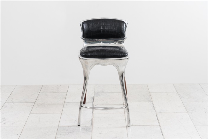 Alex Roskin, High Chair Bar Stool in Aluminum, USA by Alex Roskin on artnet
