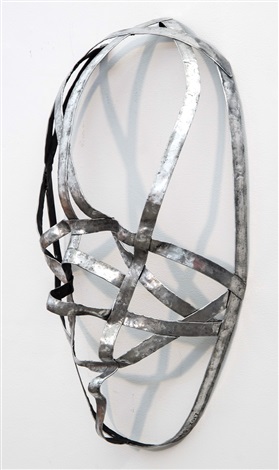 Rapt Triptych - Large, figurative, masks, tryptic aluminum wall ...