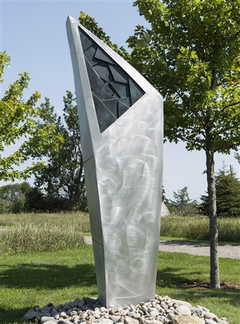 Triangle - tall, modern, abstract, contemporary, aluminum outdoor ...